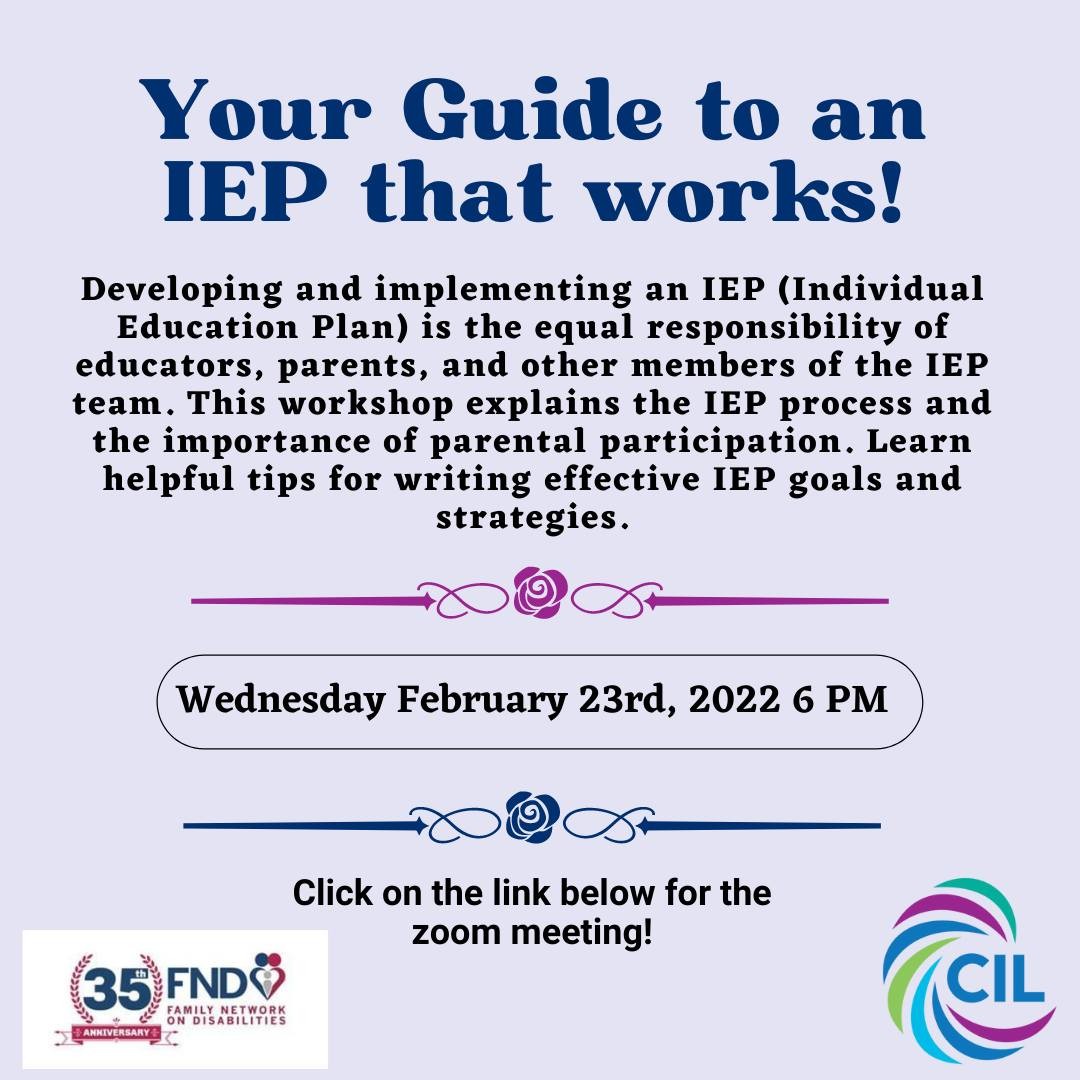 Your Guide to an IEP That Works! | Center for Independent Living of ...