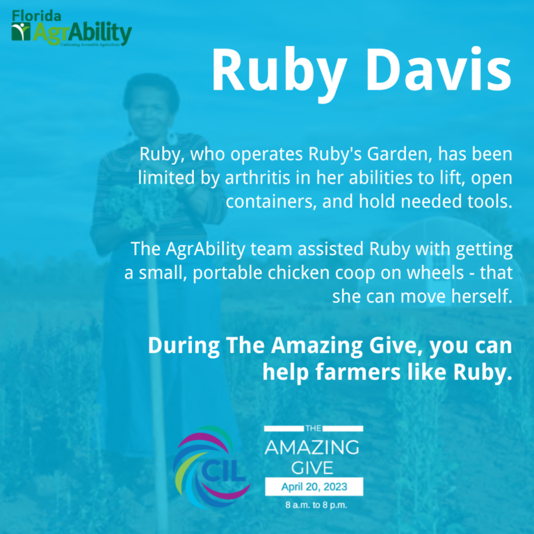 Support Ruby’s Garden and Florida Farmers through AgrAbility | Center ...
