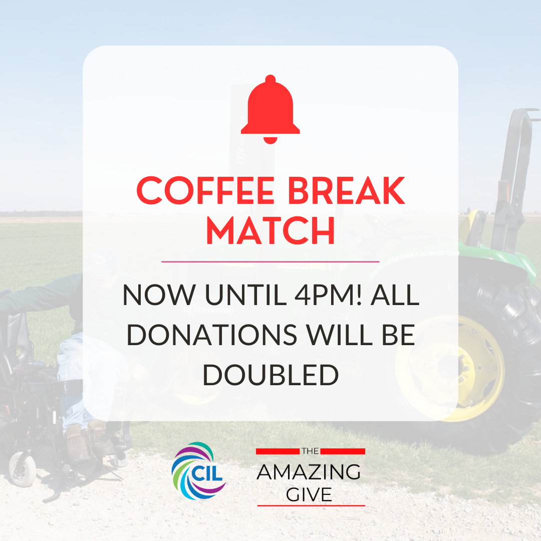 Coffee Break Match starts NOW! | Center for Independent Living of North ...